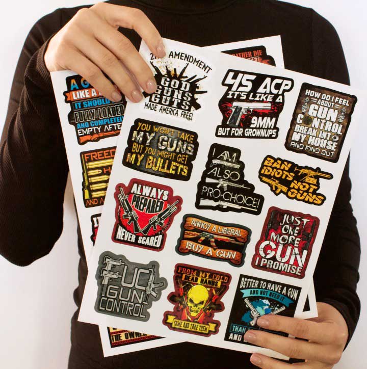 High-Quality Gun Stickers | Cool Riffle & 2nd Amendment Designs ...
