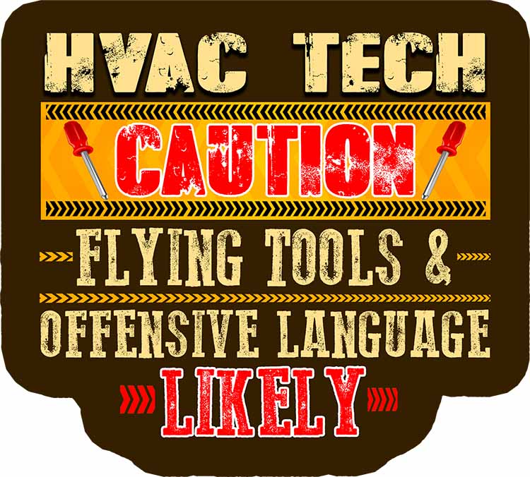 Buy Quality HVAC Stickers - Funny Hard Hat Stickers for HVAC Techs ...